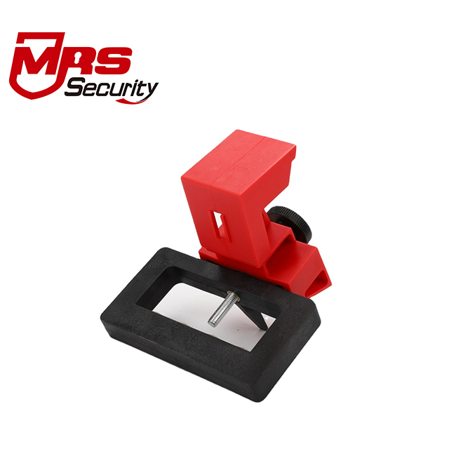Thermoplastic circuit breaker lockout clip-MRS security